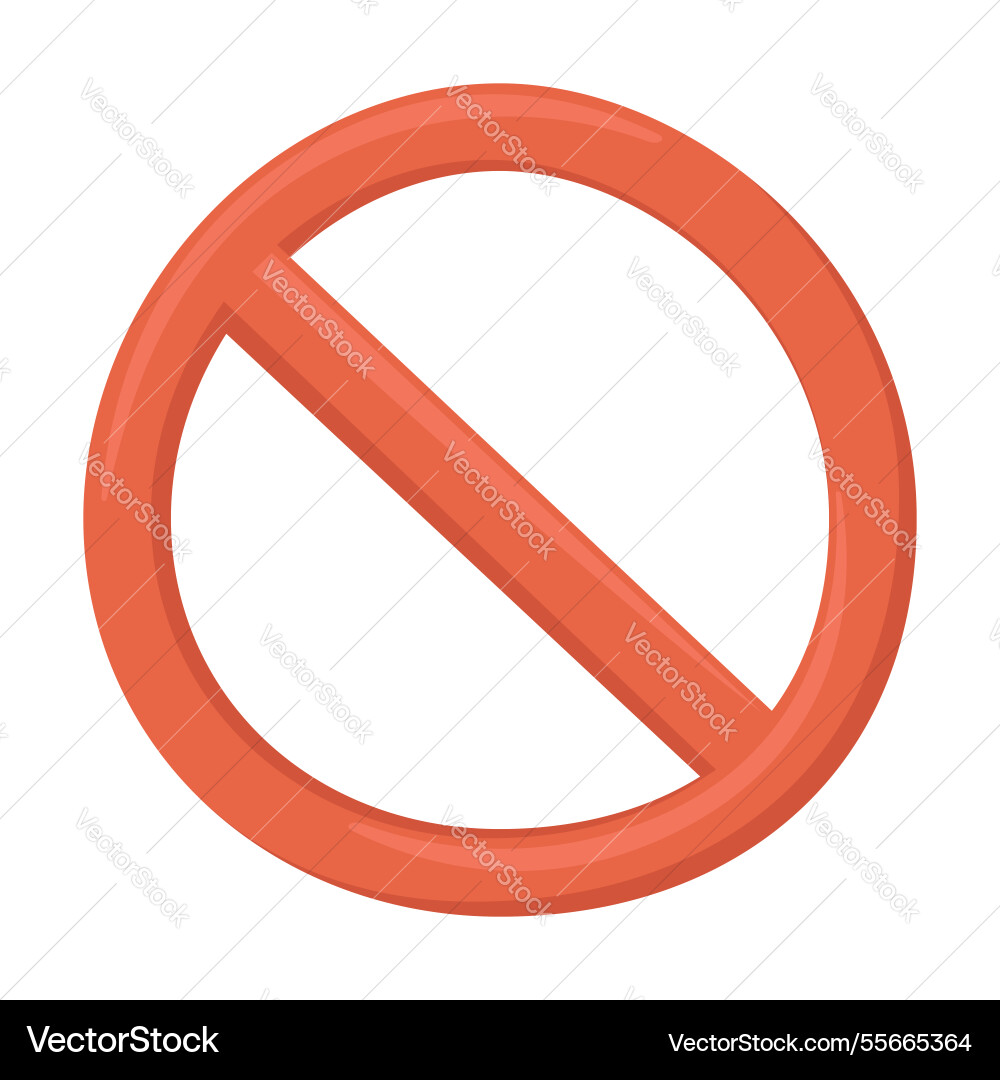 Prohibited emoji icon sign Royalty Free Vector Image