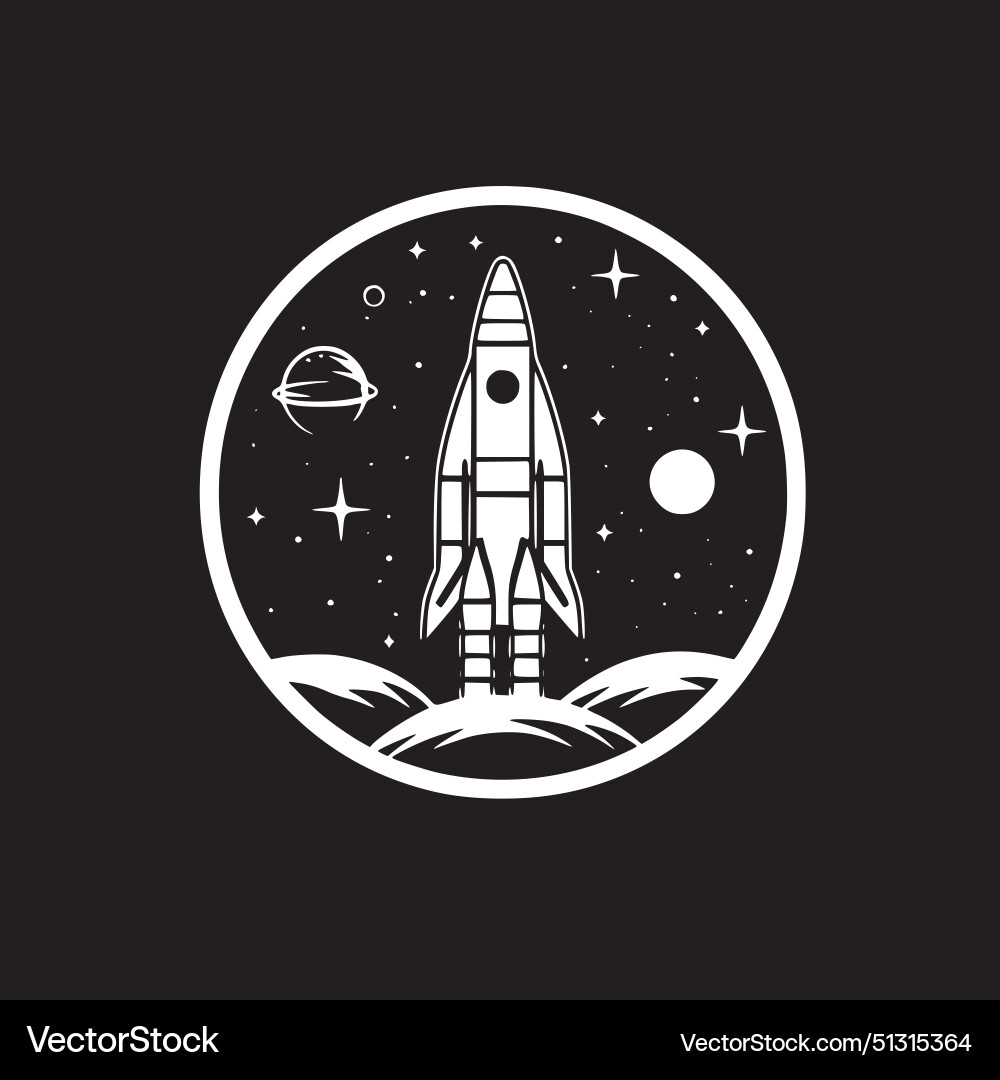 Space - high quality logo ideal for t-shirt Vector Image