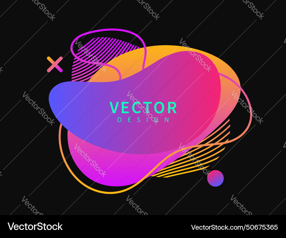 Abstract Blob Shape Modern Graphic Design Vector Image