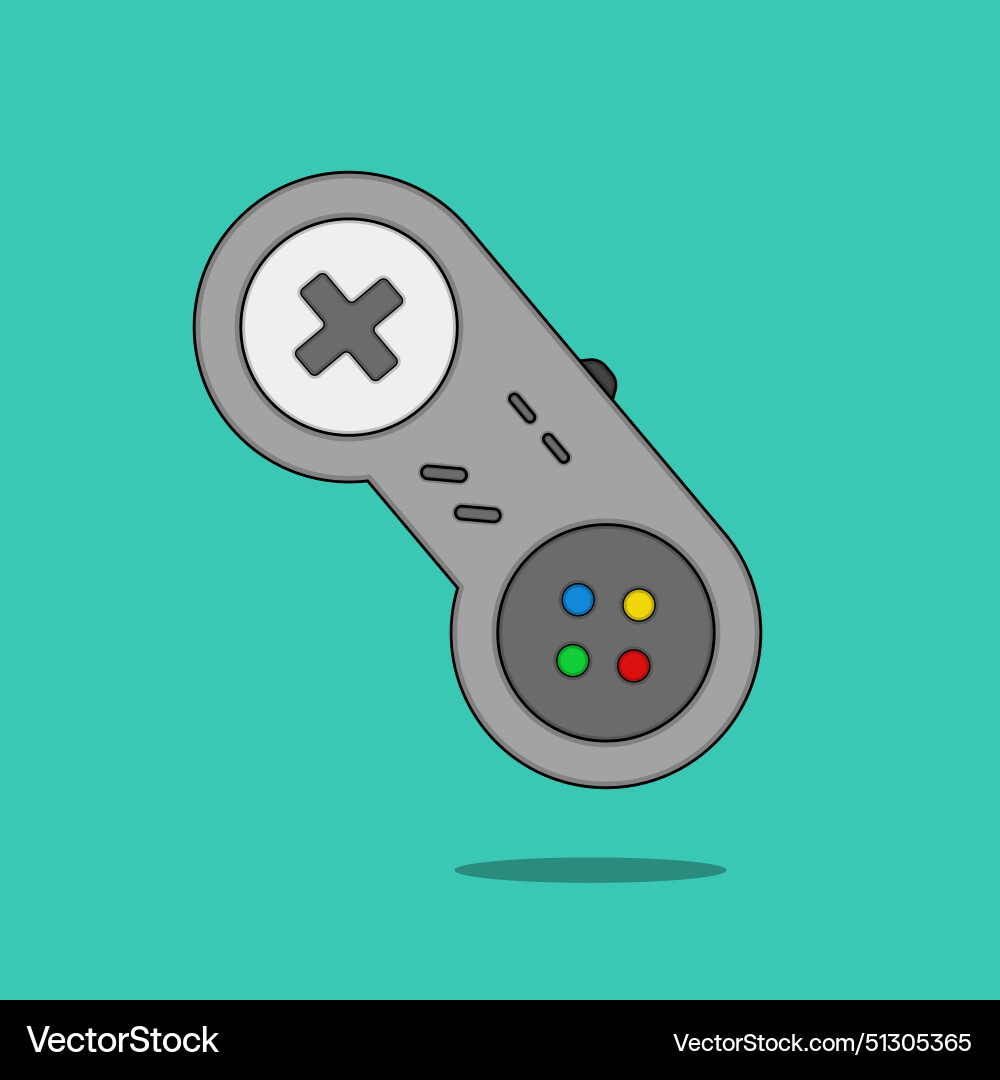 Retro gaming controller retro controller Vector Image