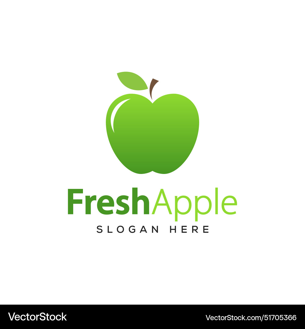 Apple logo icon design or green Royalty Free Vector Image