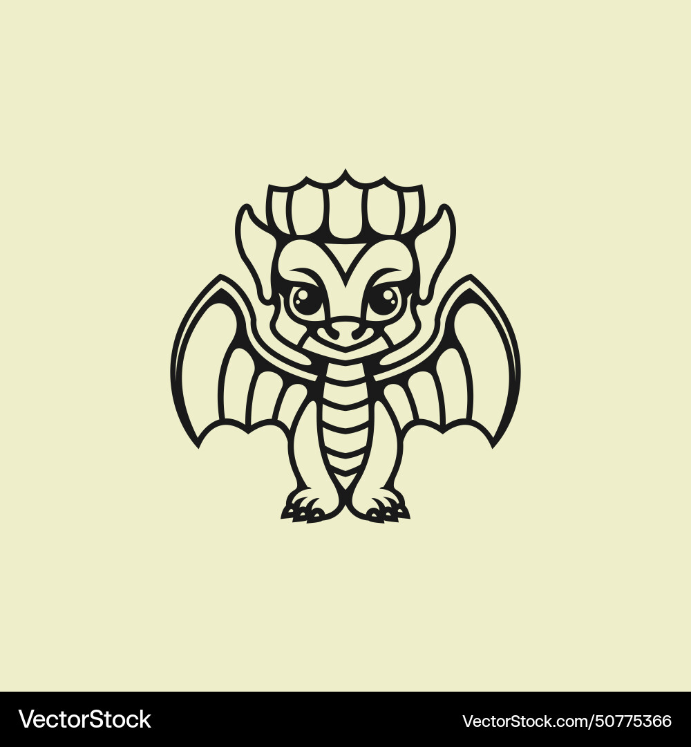 Baby dragon Royalty Free Vector Image - VectorStock