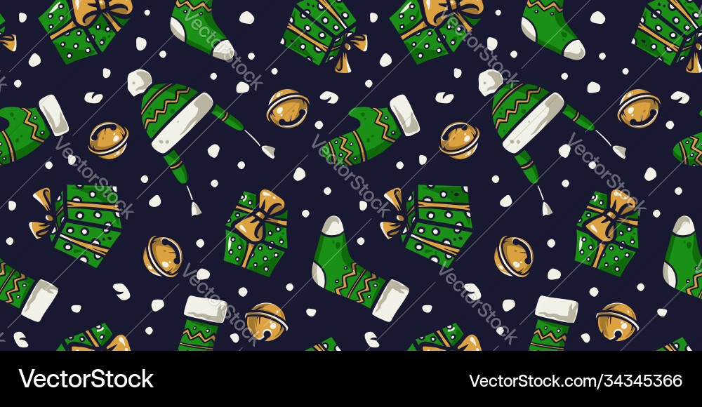 Pattern wallpaper new year or christmas clothes Vector Image