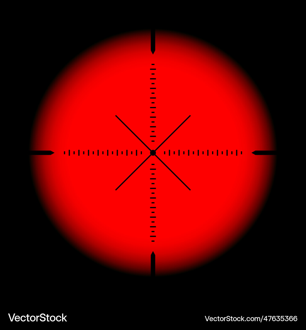 Various weapon thermal infrared sight sniper Vector Image