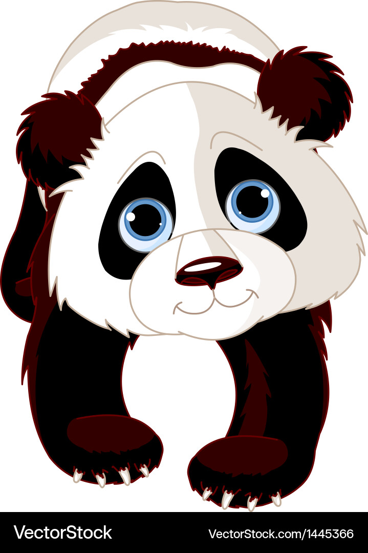 Walking panda Royalty Free Vector Image - VectorStock