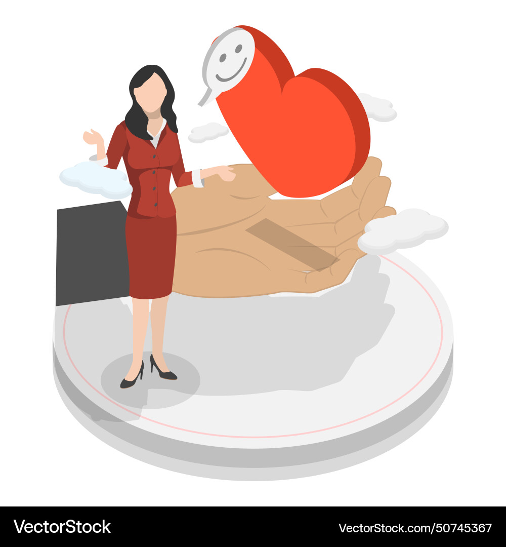 3d isometric flat of types Royalty Free Vector Image