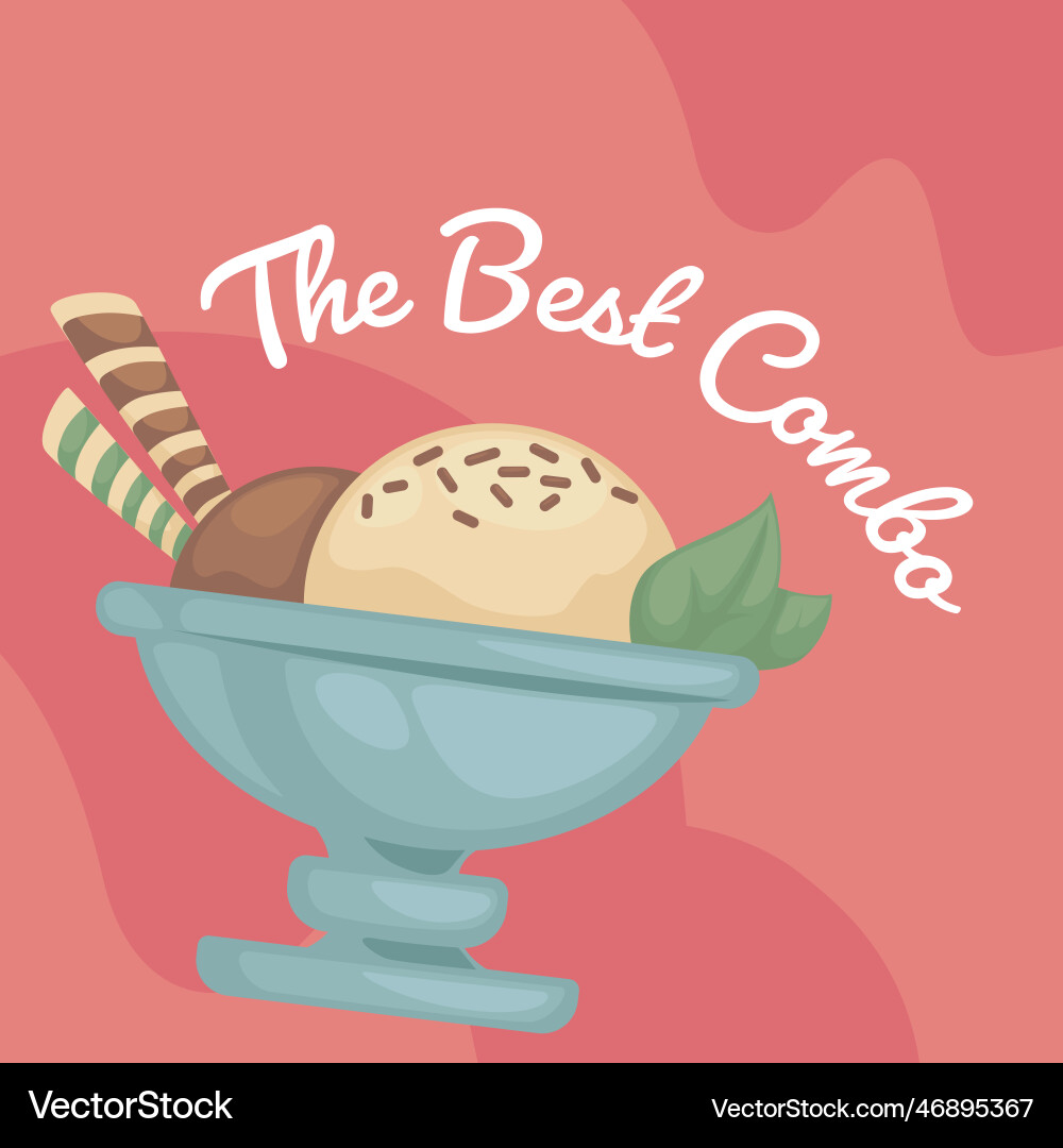 Best combination restaurant dessert menu ads Vector Image