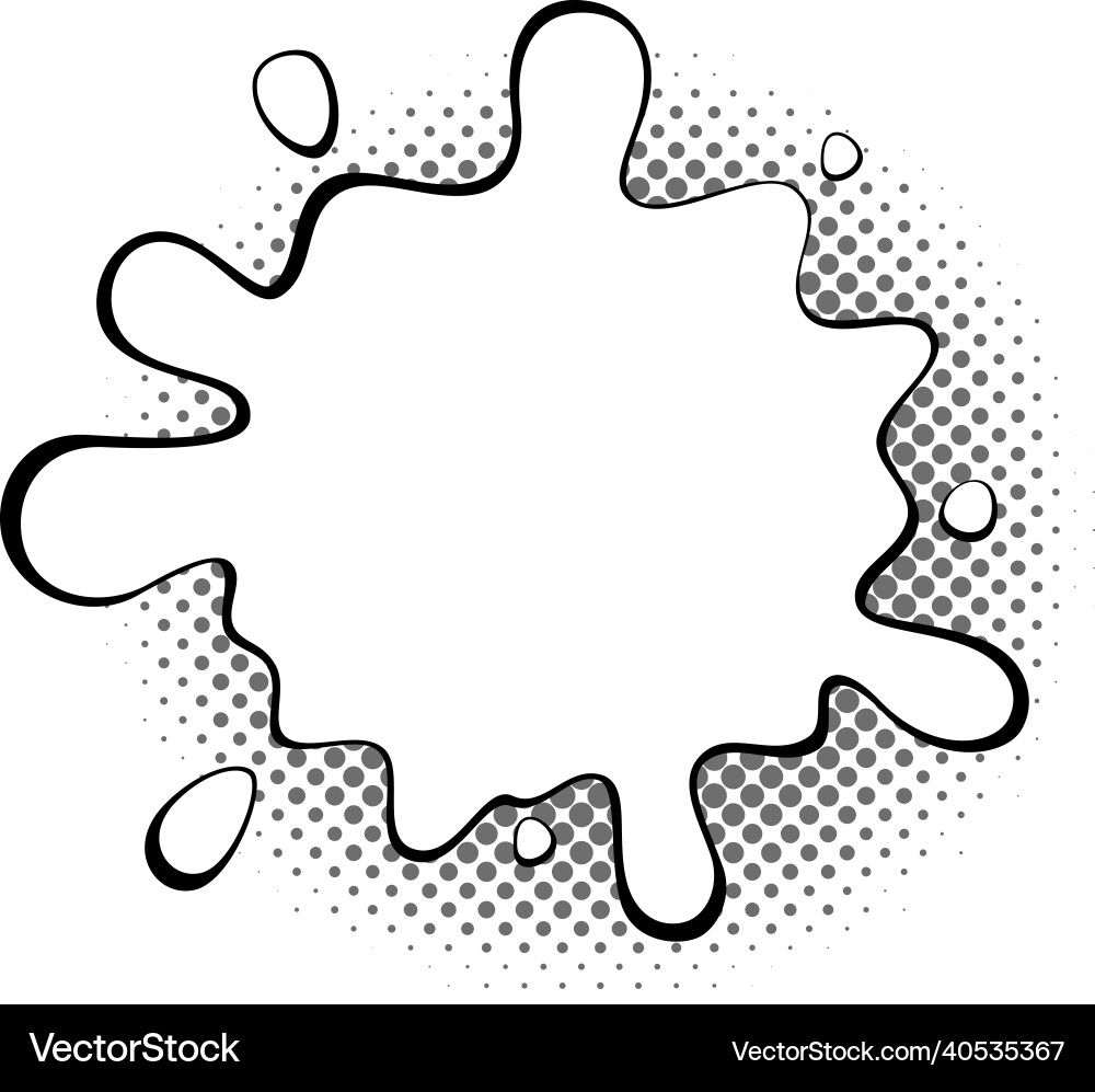 Blank splash in vintage comic style Royalty Free Vector