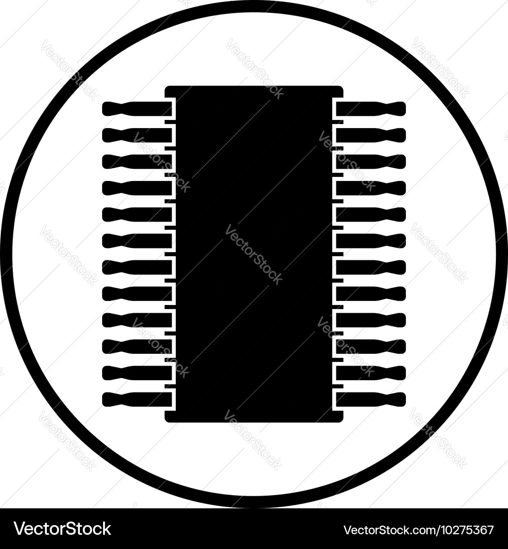 Chip icon Royalty Free Vector Image - VectorStock