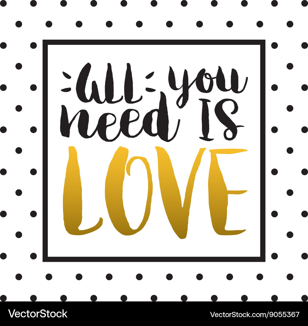 Hand drawn lettering poster Royalty Free Vector Image