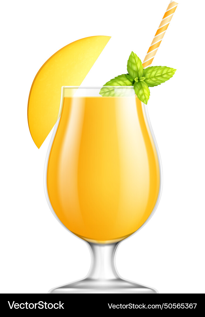 Mango juice Royalty Free Vector Image - VectorStock