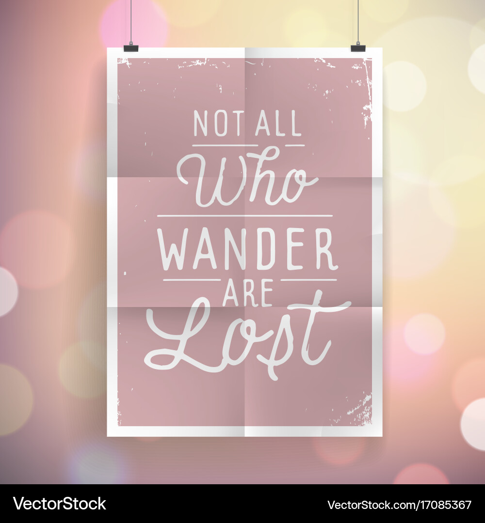 Poster with hand drawn lettering slogan Royalty Free Vector