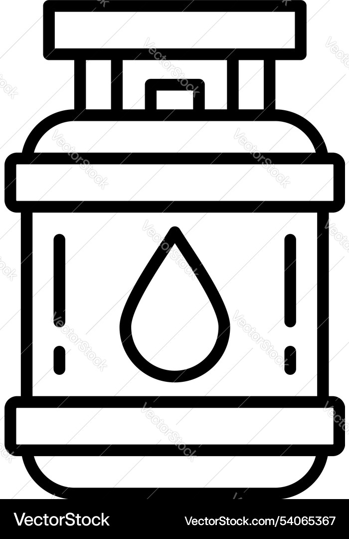 Propane line icon design Royalty Free Vector Image