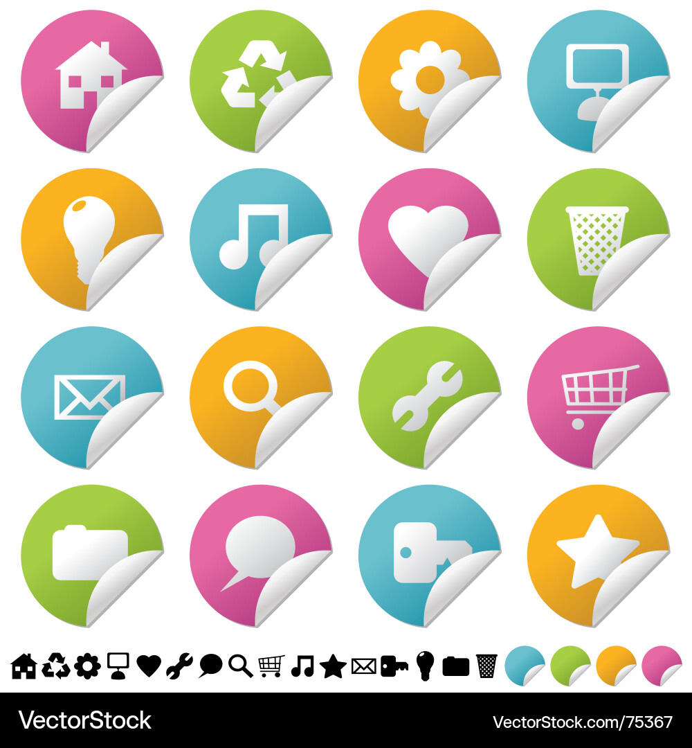 Sticker Royalty Free Vector Image - VectorStock