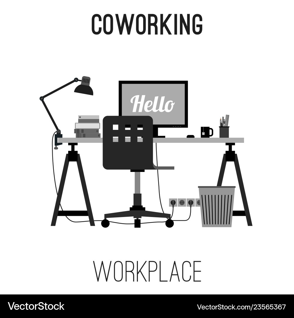 Workplace Royalty Free Vector Image - VectorStock