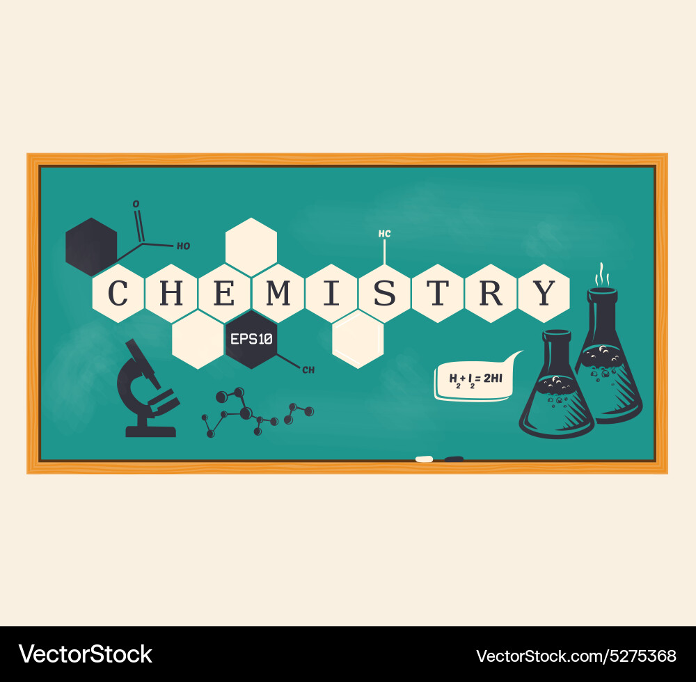 Chemistry background inscription Royalty Free Vector Image
