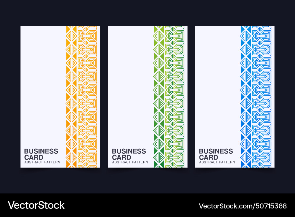 Colorful pattern style vertical greeting card Vector Image