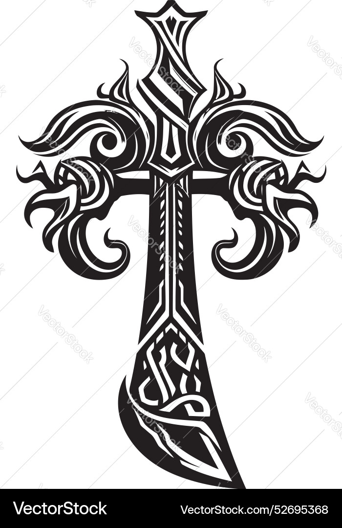 Elemental ender axe logo emblem necromancers Vector Image