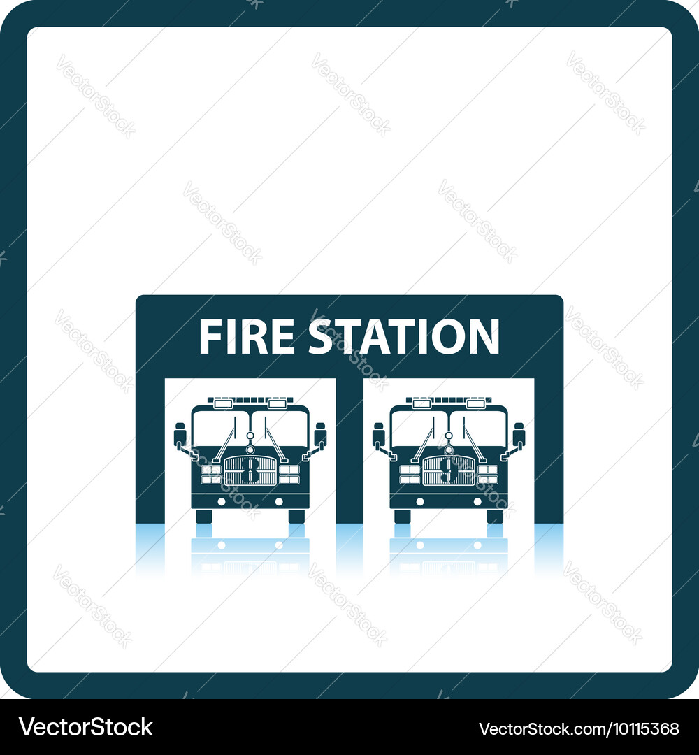 Fire station icon Royalty Free Vector Image - VectorStock