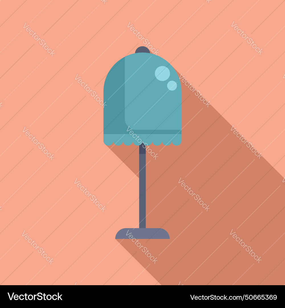 Lampshade torcher icon flat decor relax Royalty Free Vector
