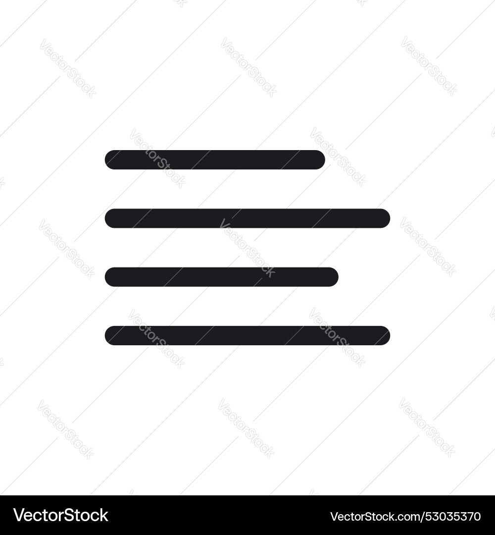 Align left icon set font button Royalty Free Vector Image