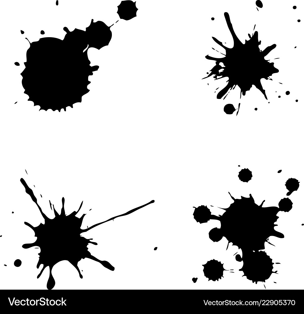 Pen Splotch Vector Images (80)
