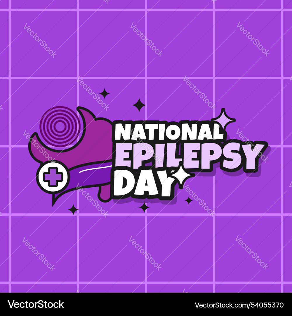 Empowerment through awareness national epilepsy Vector Image