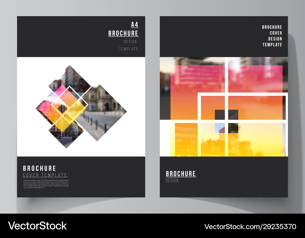 Layout a4 format modern cover Royalty Free Vector Image
