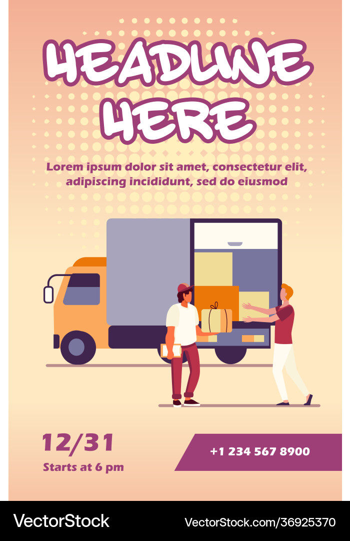 Order delivery service Royalty Free Vector Image