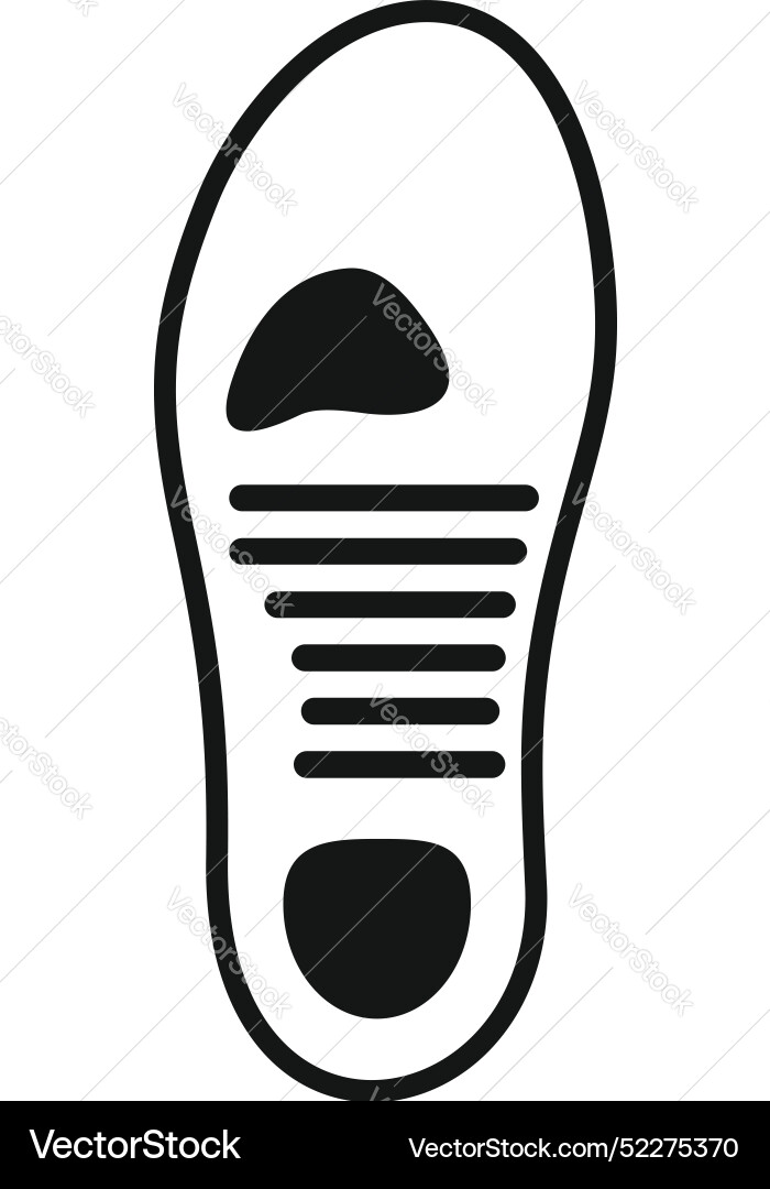 Orthopedic insole increasing comfort while walking