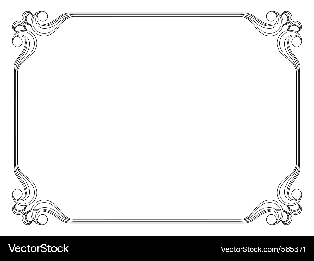 Elegant Ornamental Frame Royalty Free Vector Image