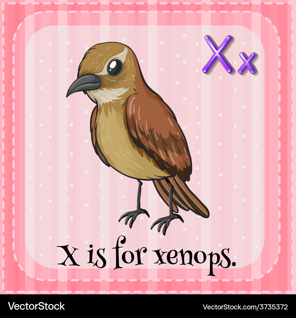 A letter x Royalty Free Vector Image - VectorStock