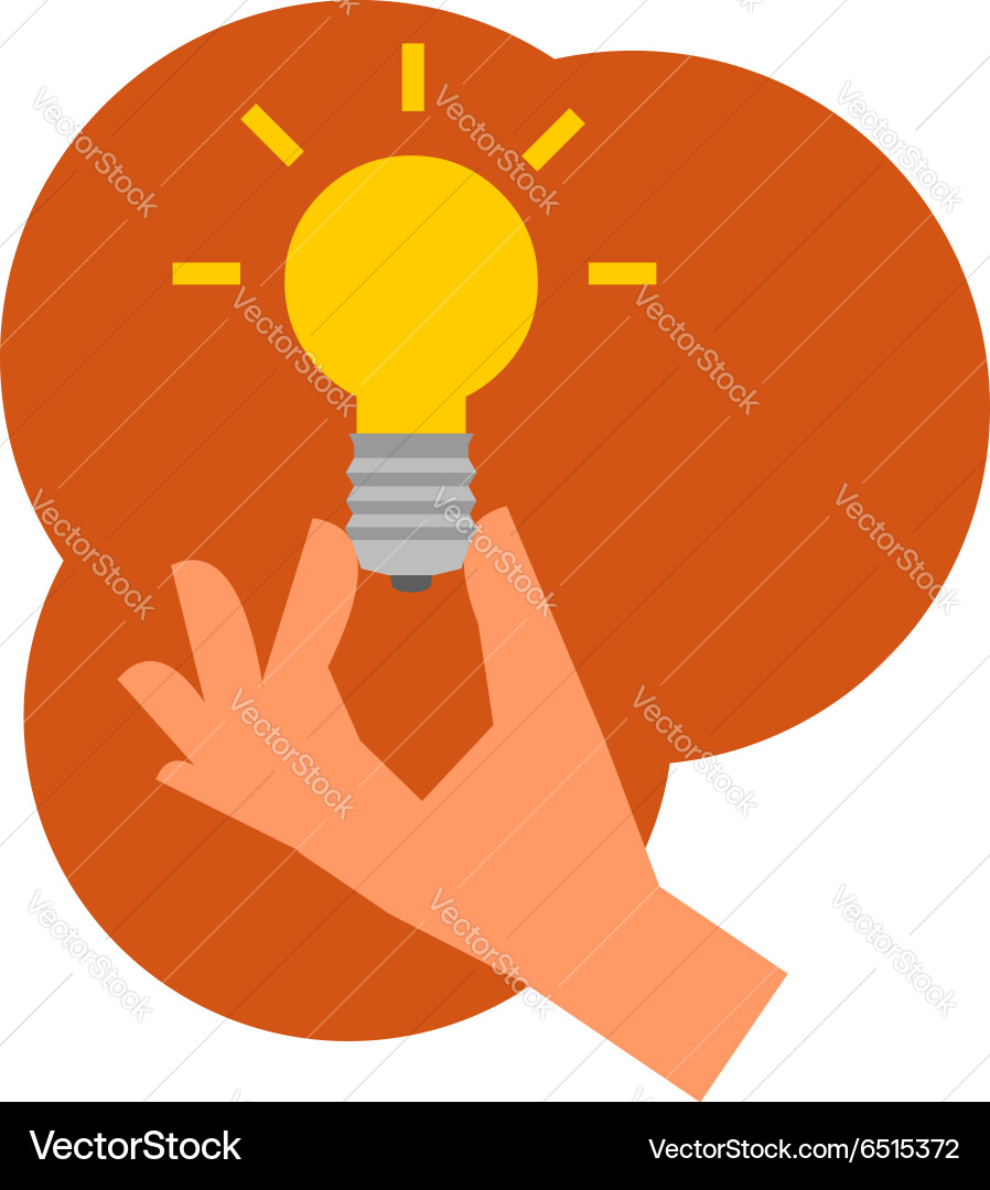Hand lamp Royalty Free Vector Image - VectorStock