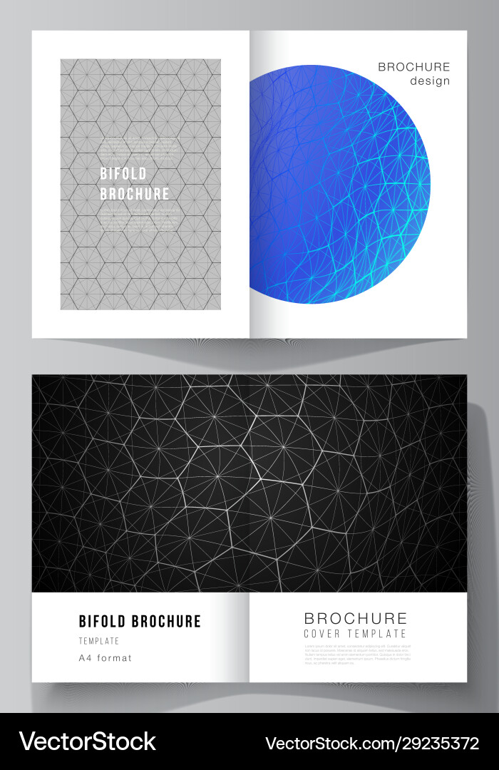 Layout two a4 format modern cover Royalty Free Vector Image