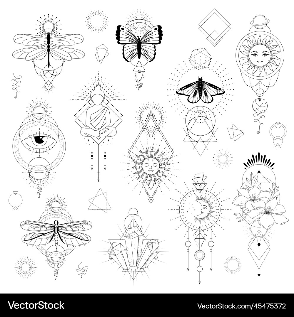 Mystery design elements Royalty Free Vector Image