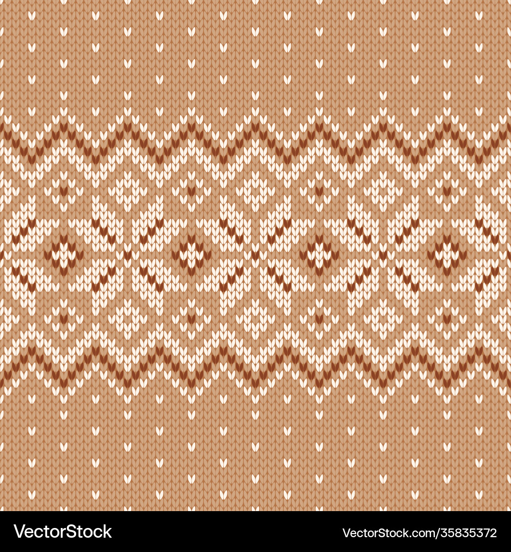 Norwegian native style sweater fair isle design Vector Image