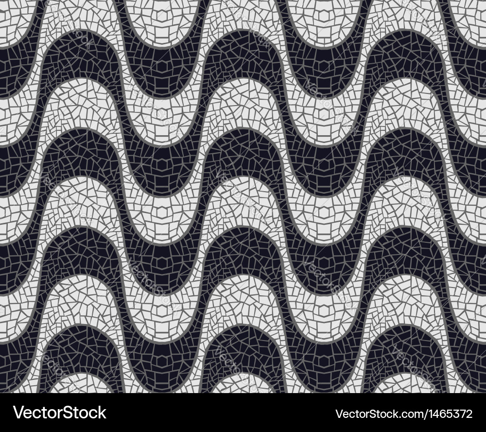 Wave pavement pattern Royalty Free Vector Image