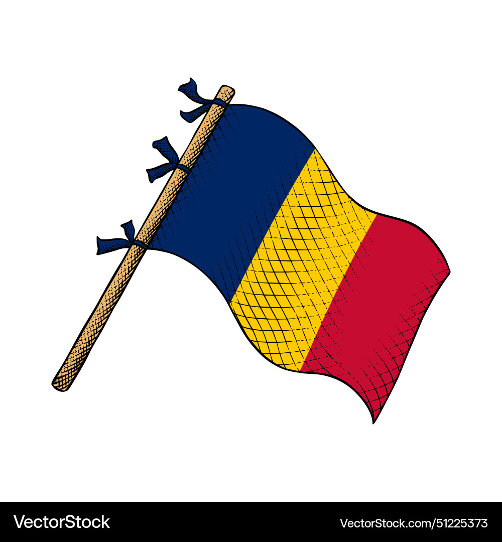 Chad flag Royalty Free Vector Image - VectorStock