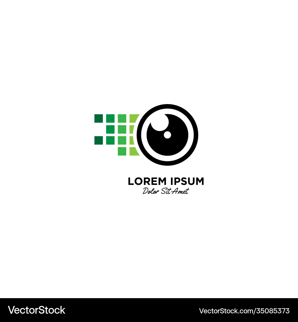 Digital camera logo icon Royalty Free Vector Image