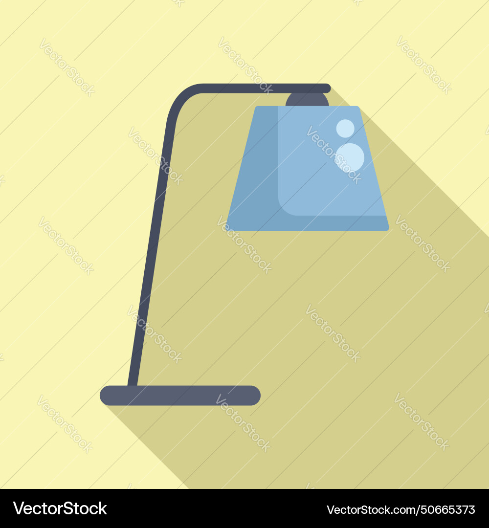 Floor lamp icon flat decor relax led Royalty Free Vector