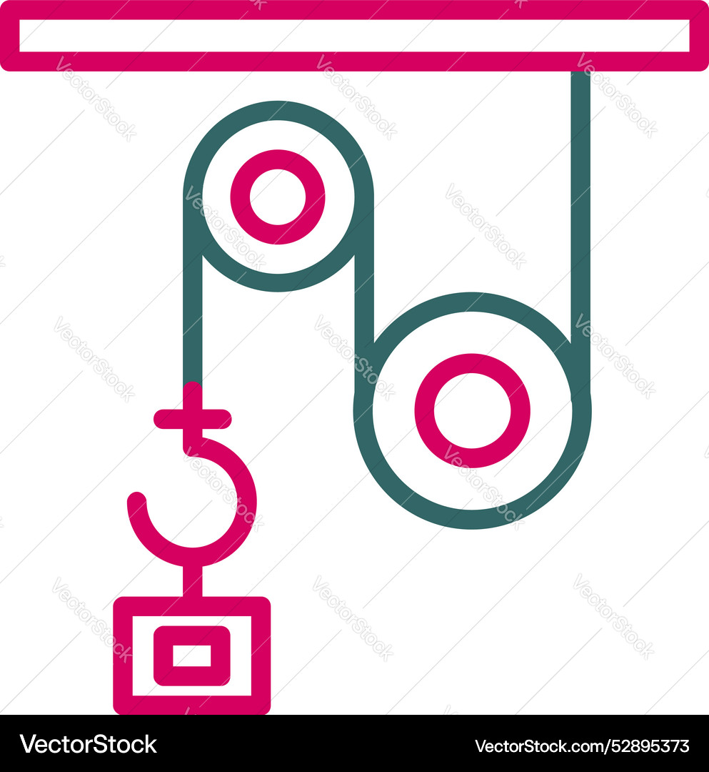 Pulley icon design Royalty Free Vector Image - VectorStock