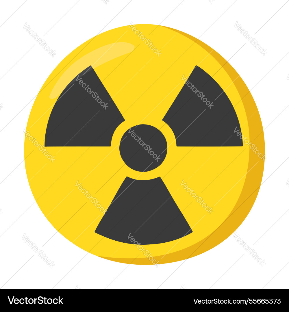 Radioactive emoji icon symbol Royalty Free Vector Image