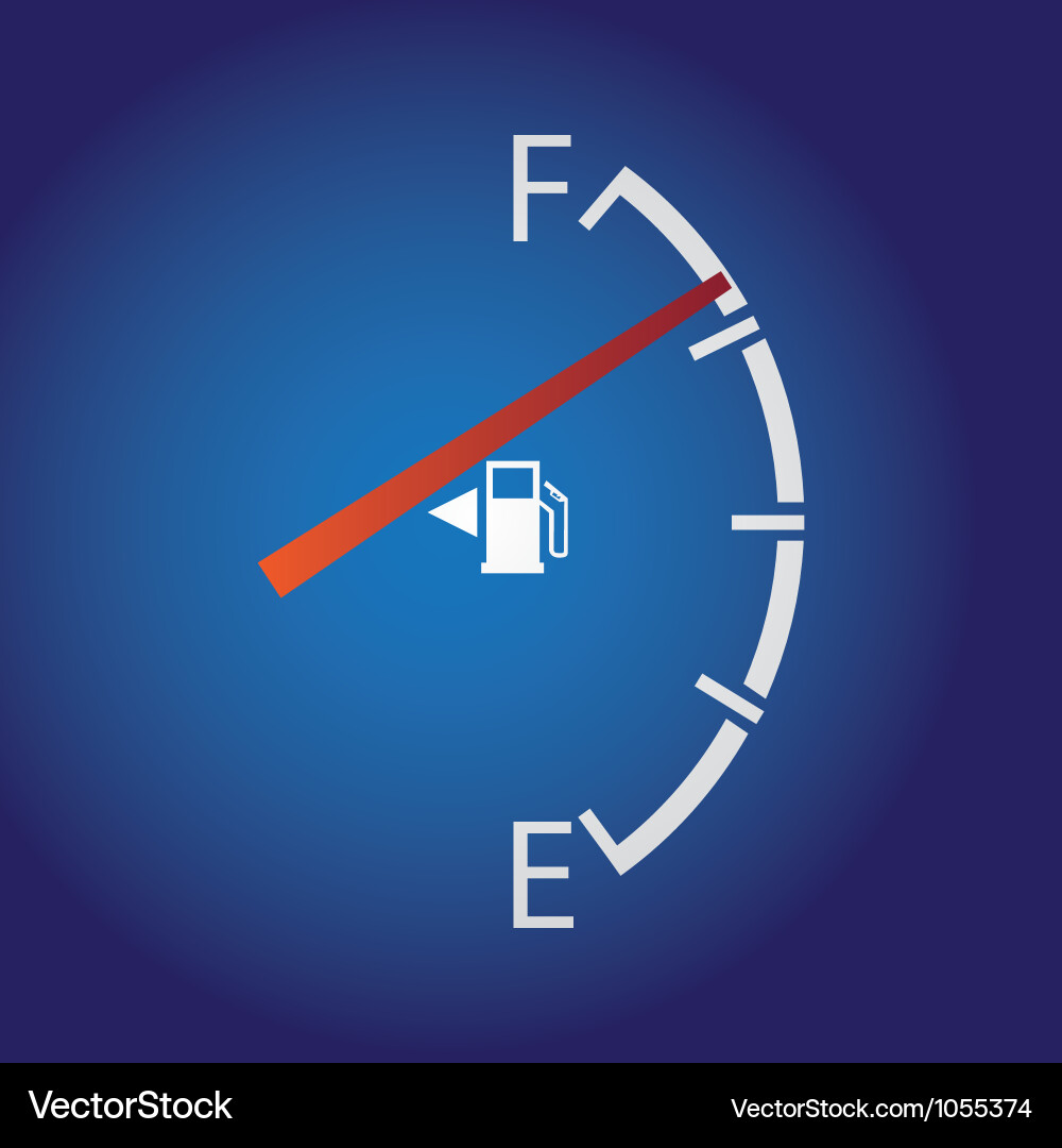 Fuel gage Royalty Free Vector Image - VectorStock