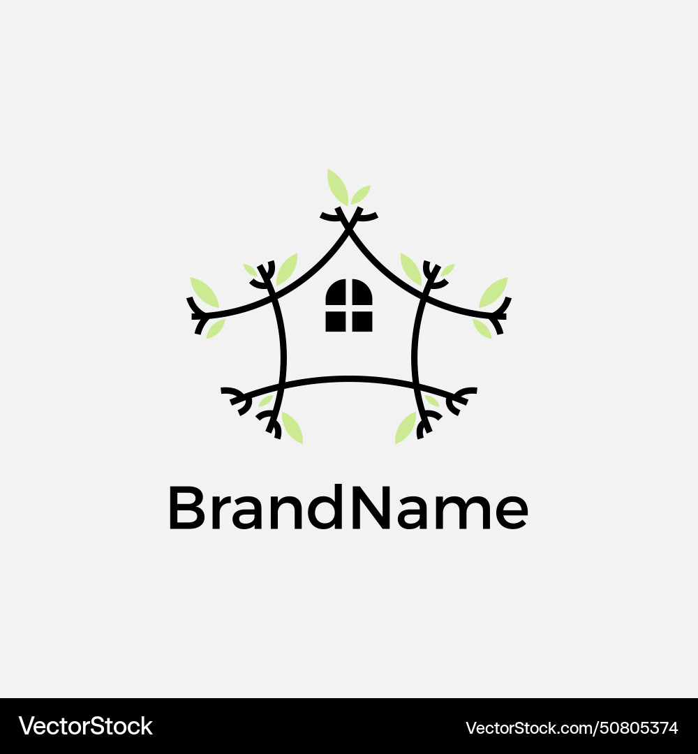 Home logo design Royalty Free Vector Image - VectorStock
