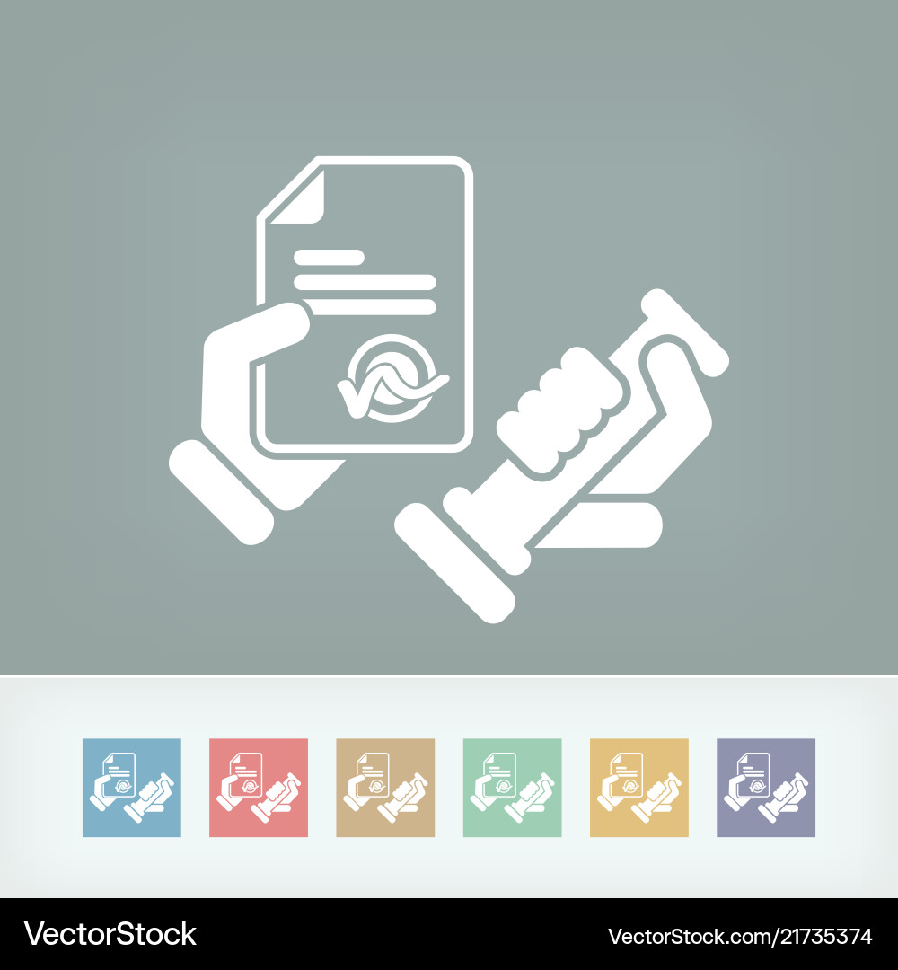 Stamp icon Royalty Free Vector Image - VectorStock