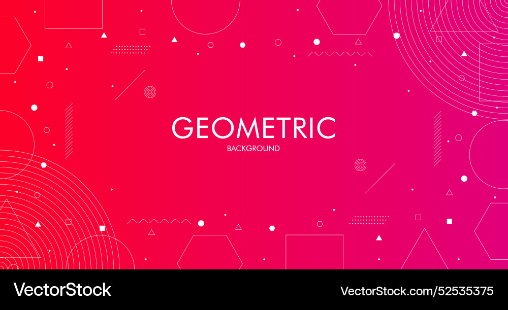 Creative geometric background design with graphic Vector Image