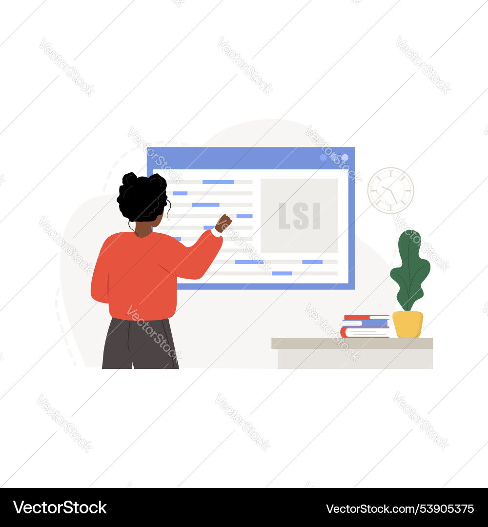 Lsi keyword service latent semantic indexing key Vector Image Lsi keyword service latent semantic indexing key Vector Image