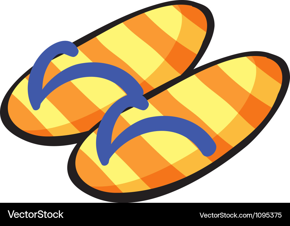 Slippers Royalty Free Vector Image - VectorStock