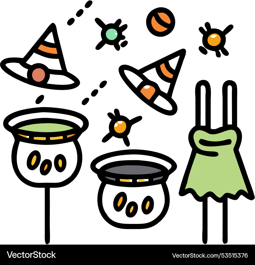 Enchanting and spooky a captivating logo design Vector Image