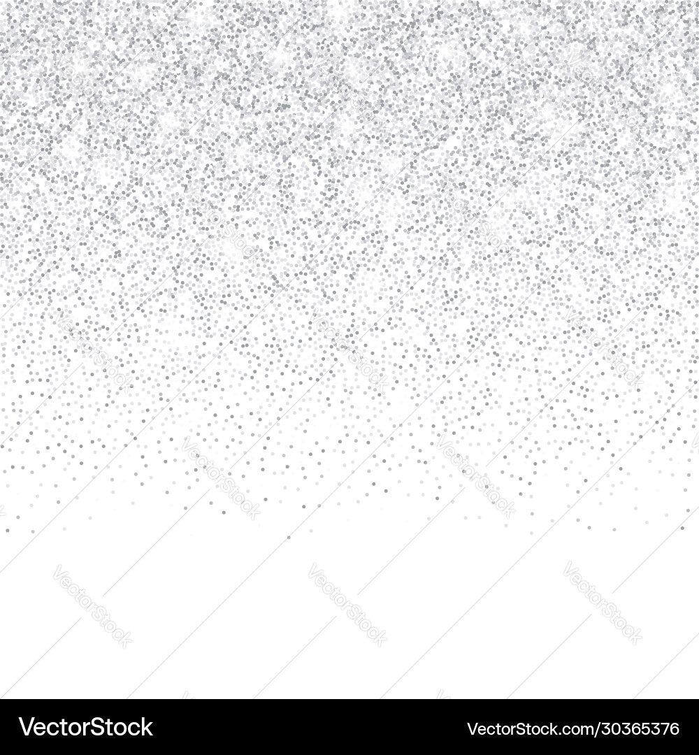 Falling in lines silver glitter confetti Vector Image